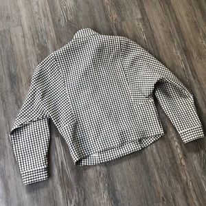 CAbi | Jackets & Coats | Cabi Black And White Windowpane Jacket | Poshmark
